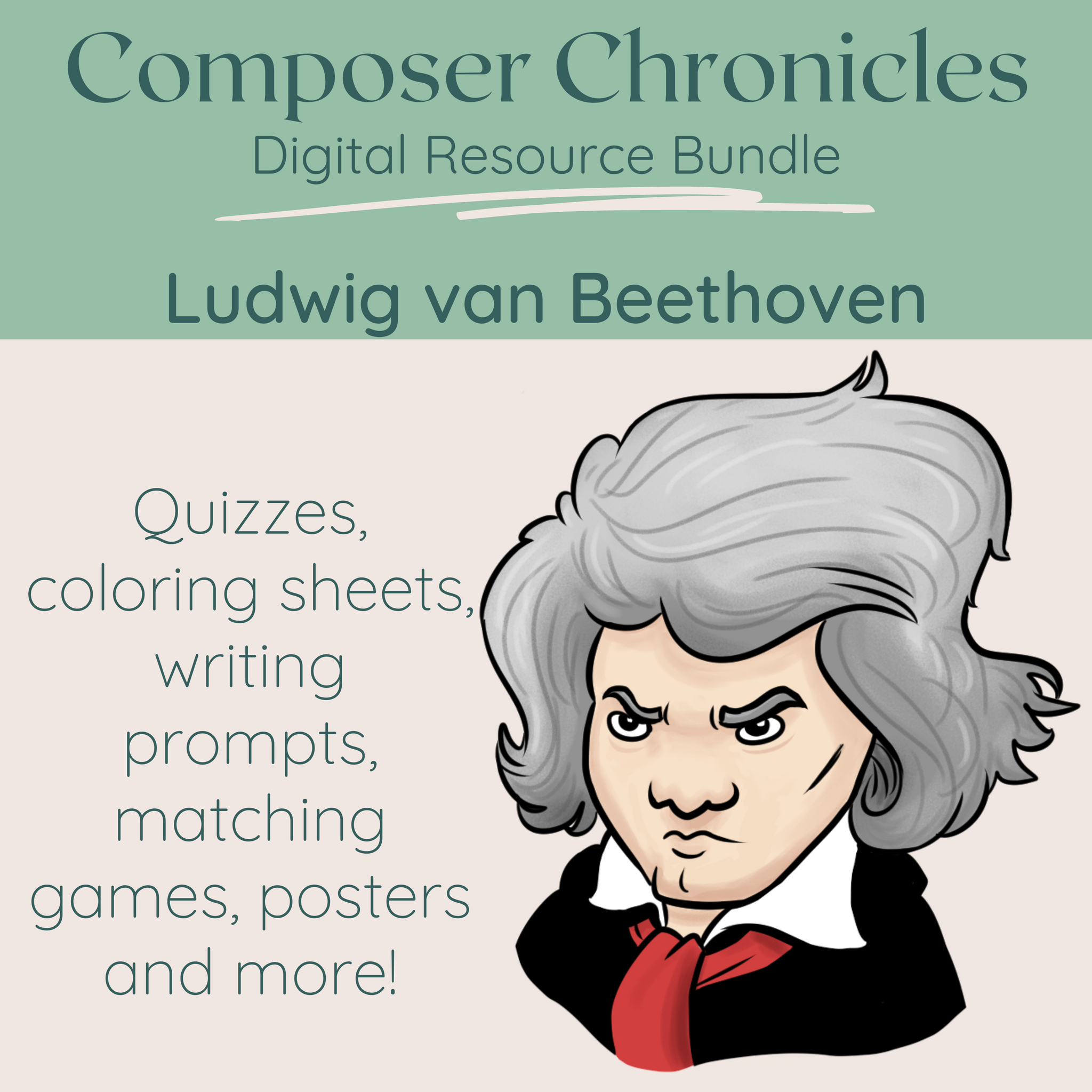 Ludwig van Beethoven Bundle – Dynamic Doodle Co.