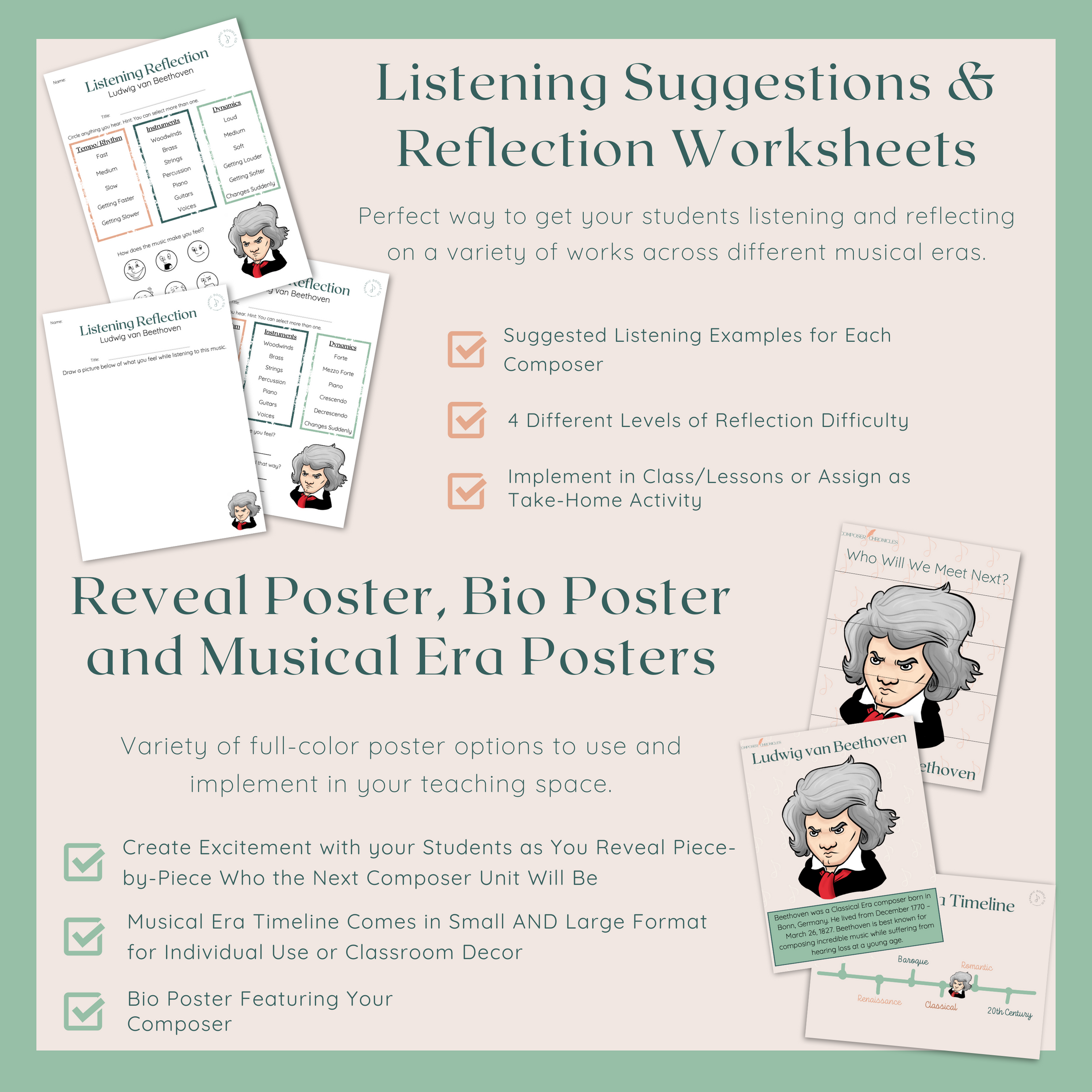Ludwig van Beethoven Bundle – Dynamic Doodle Co.