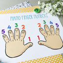 Piano Finger Numbers Poster – Dynamic Doodle Co.