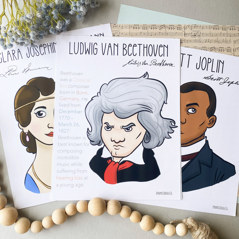 Music-Themed Educational and Gift Products - Dynamic Doodle Co.